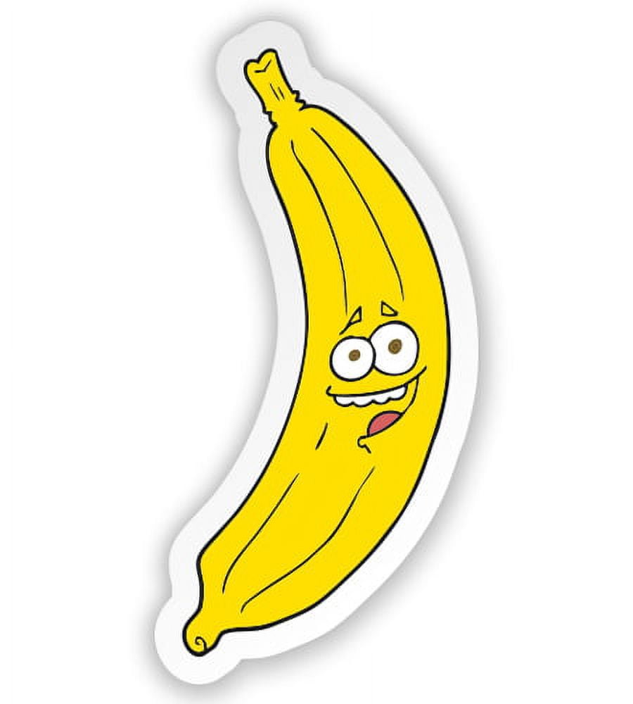 Funny Banana - 3" Vinyl Sticker - For Car Laptop I-Pad Phone Helmet ...