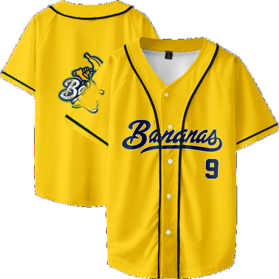 Funny Banana Merch Let's Go Bananas Baseball Jacket Unisex Stylish V ...