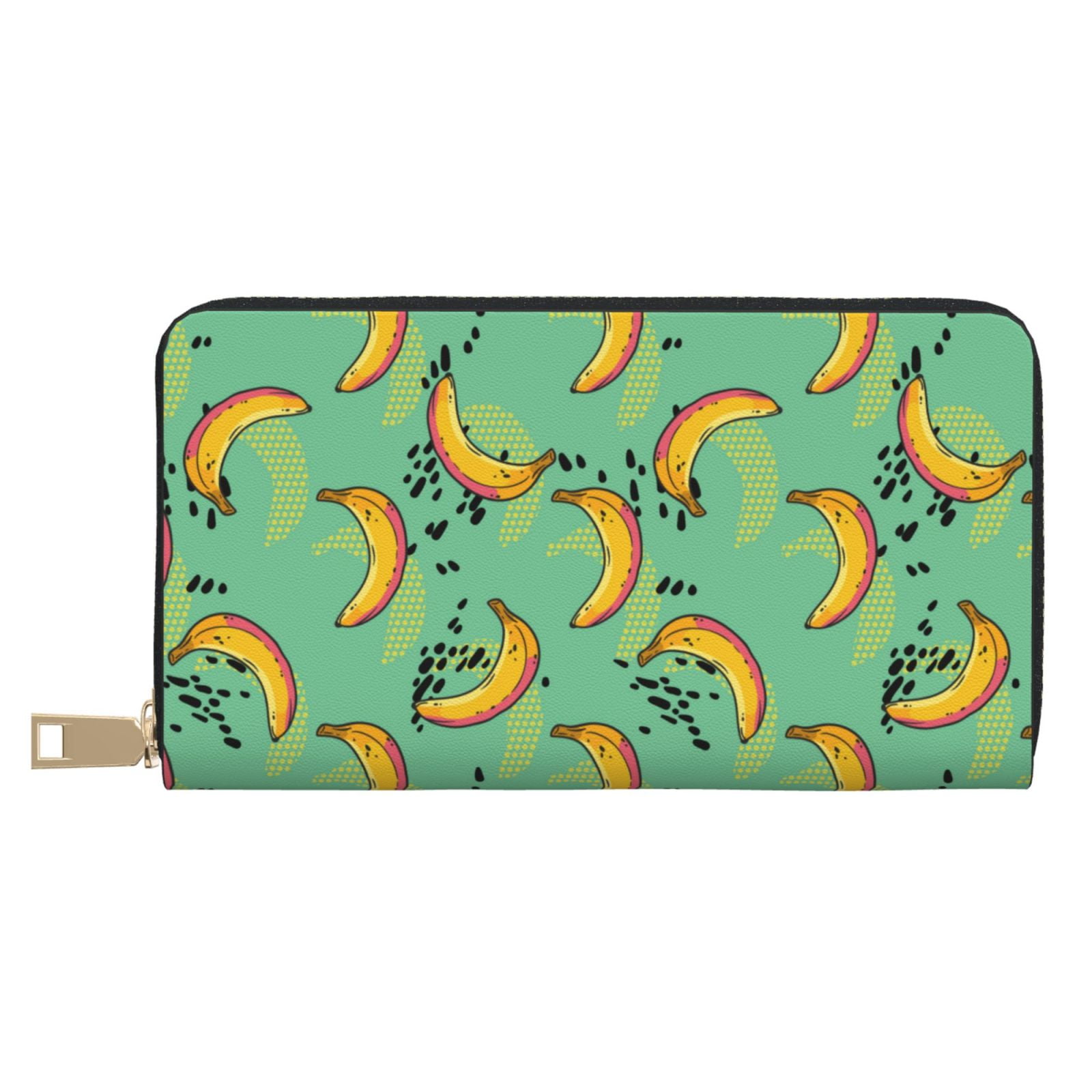 Funny Banana Wallet Women, Leather Bifold Multi Card Wallet, Women's ...