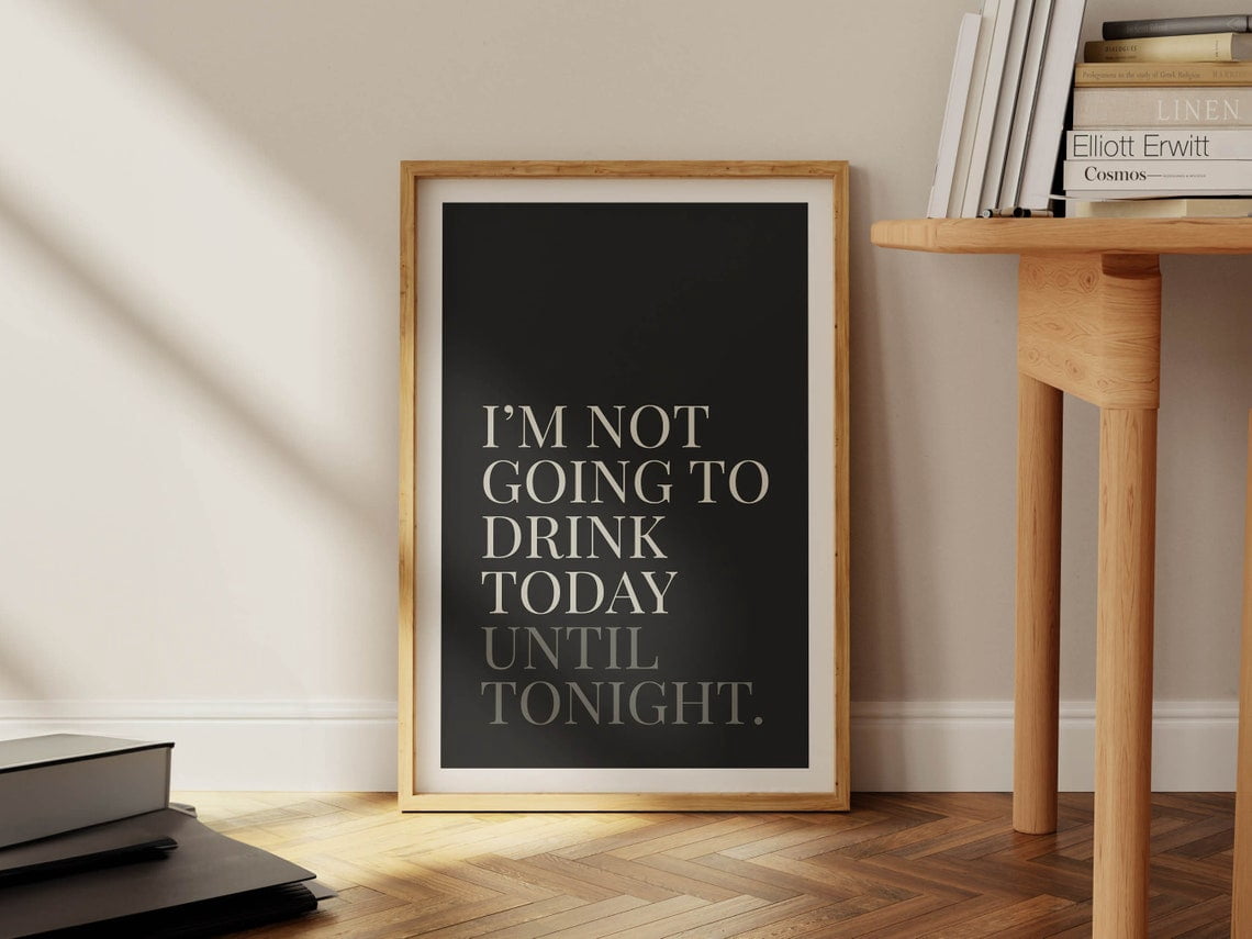 Funny Bar Print Wall Art Bar Lounge Decor Bar Cart Poster Funny Print ...