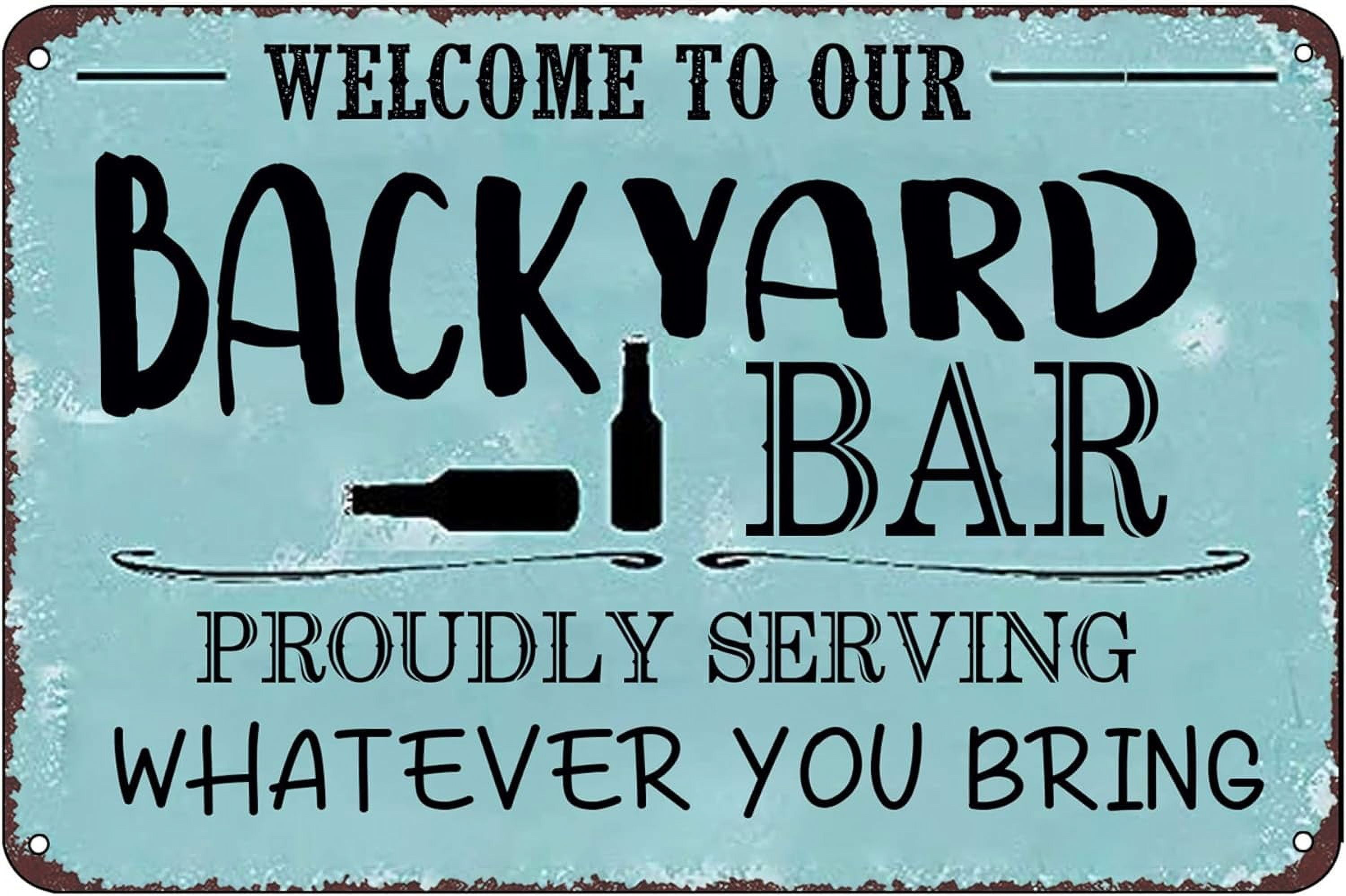Funny Bar Signs And Decor Outdoor Patio Sign Pool Deck Decor ...