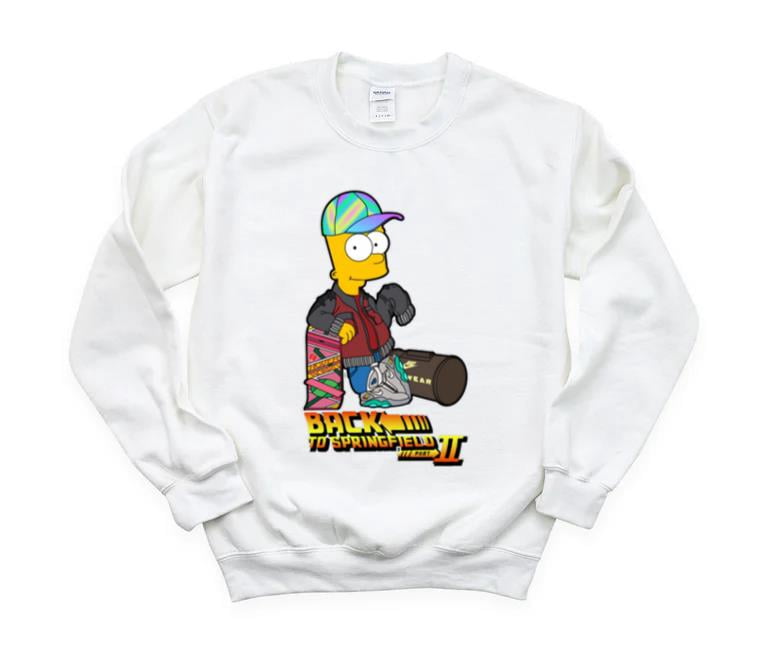 Funny Bart Simpson To The Future Cartoon TV Show Parody Humor Graphic ...