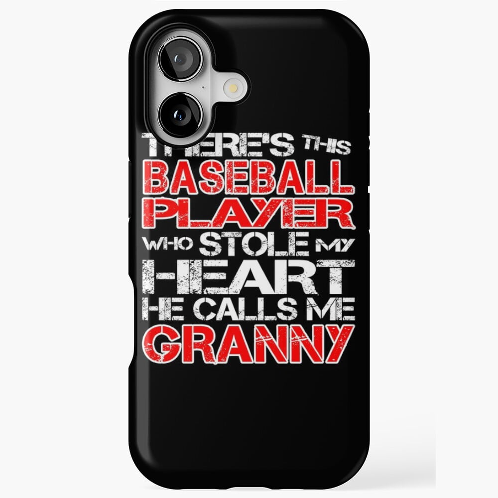 Funny Baseball Player Stole My Heart Granny Case for iPhone 17 11 12 13 ...