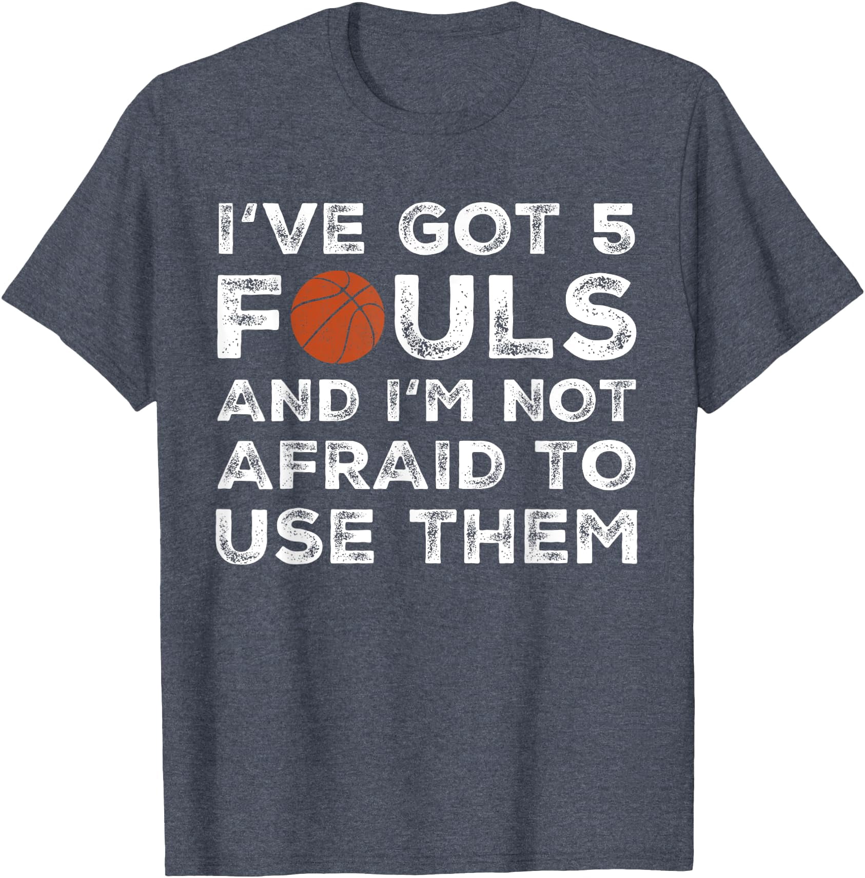 Funny Basketball Player Hoops 5 Fouls Softstyle T-Shirt for Men Women ...