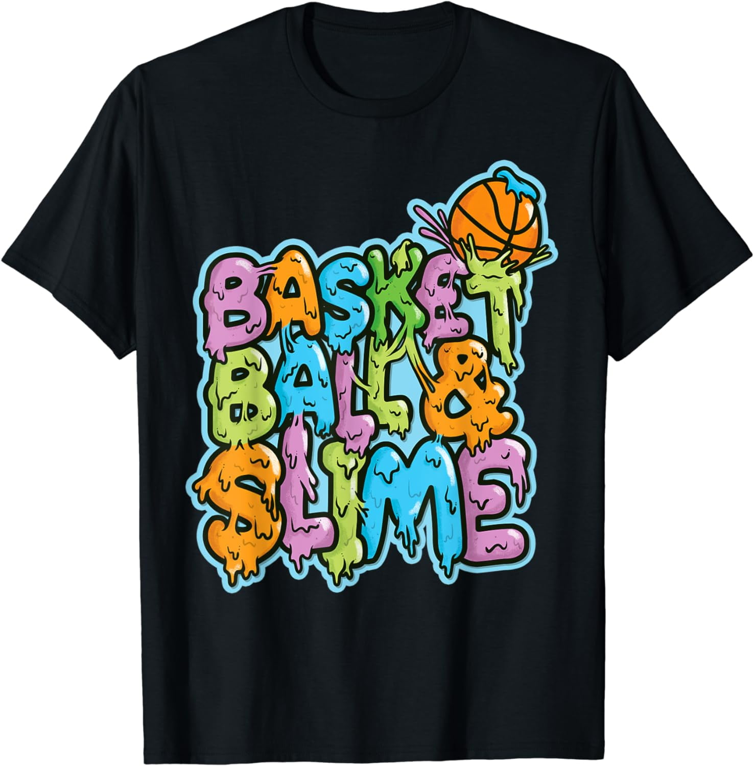 Funny Basketball Slime T Shirts for Girls Boys Kids Men Gift - Walmart.com