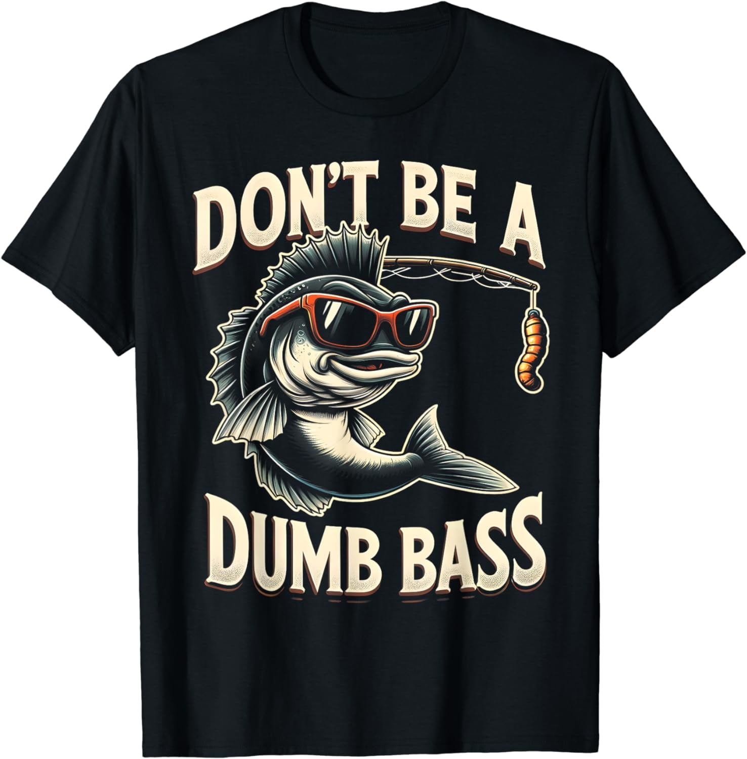 Funny Bass Fishing Stuff Funny Dad Bass Fish Papa Fishing T-Shirt ...