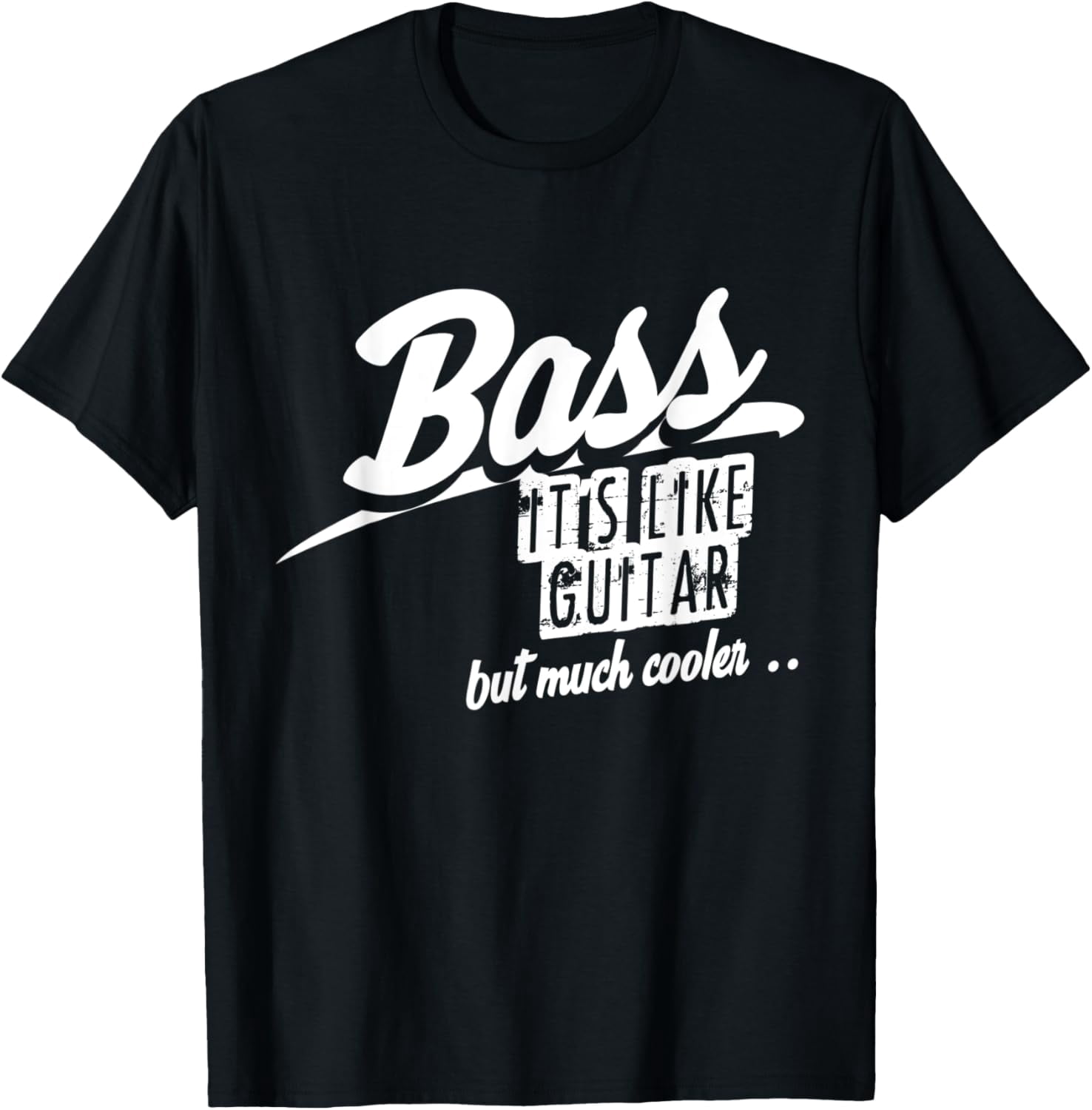 Funny Bass Player Joke Gift Bassist Band Birthday Present T-Shirt ...