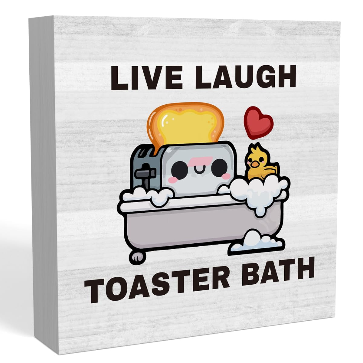 Funny Bathroom Decor Live Laugh Toaster Bath Sign Dark Humor Fans Gift ...