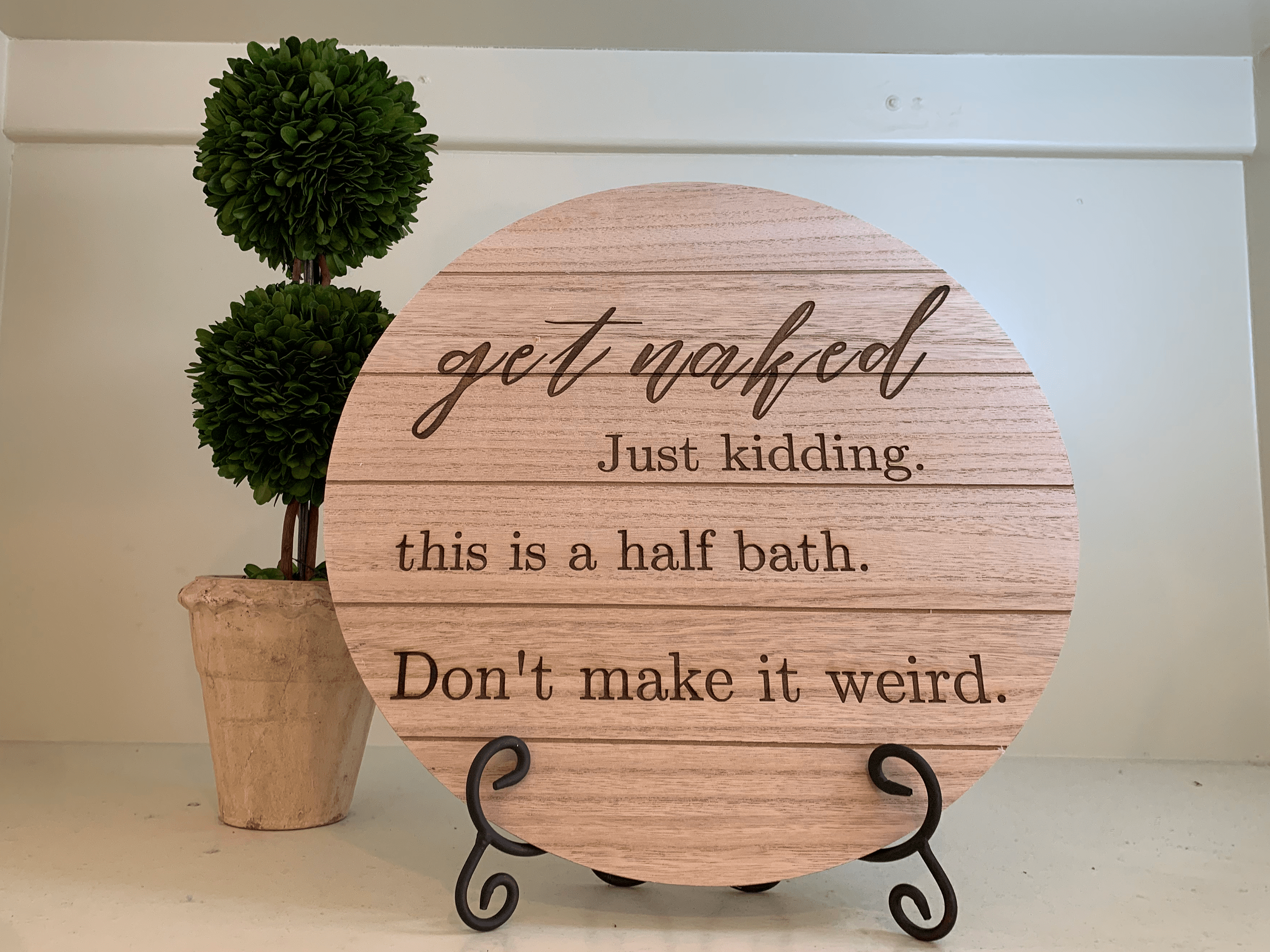 Funny Bathroom Decorating Signs, Bathroom Decor, Farmhouse Sign Art for ...
