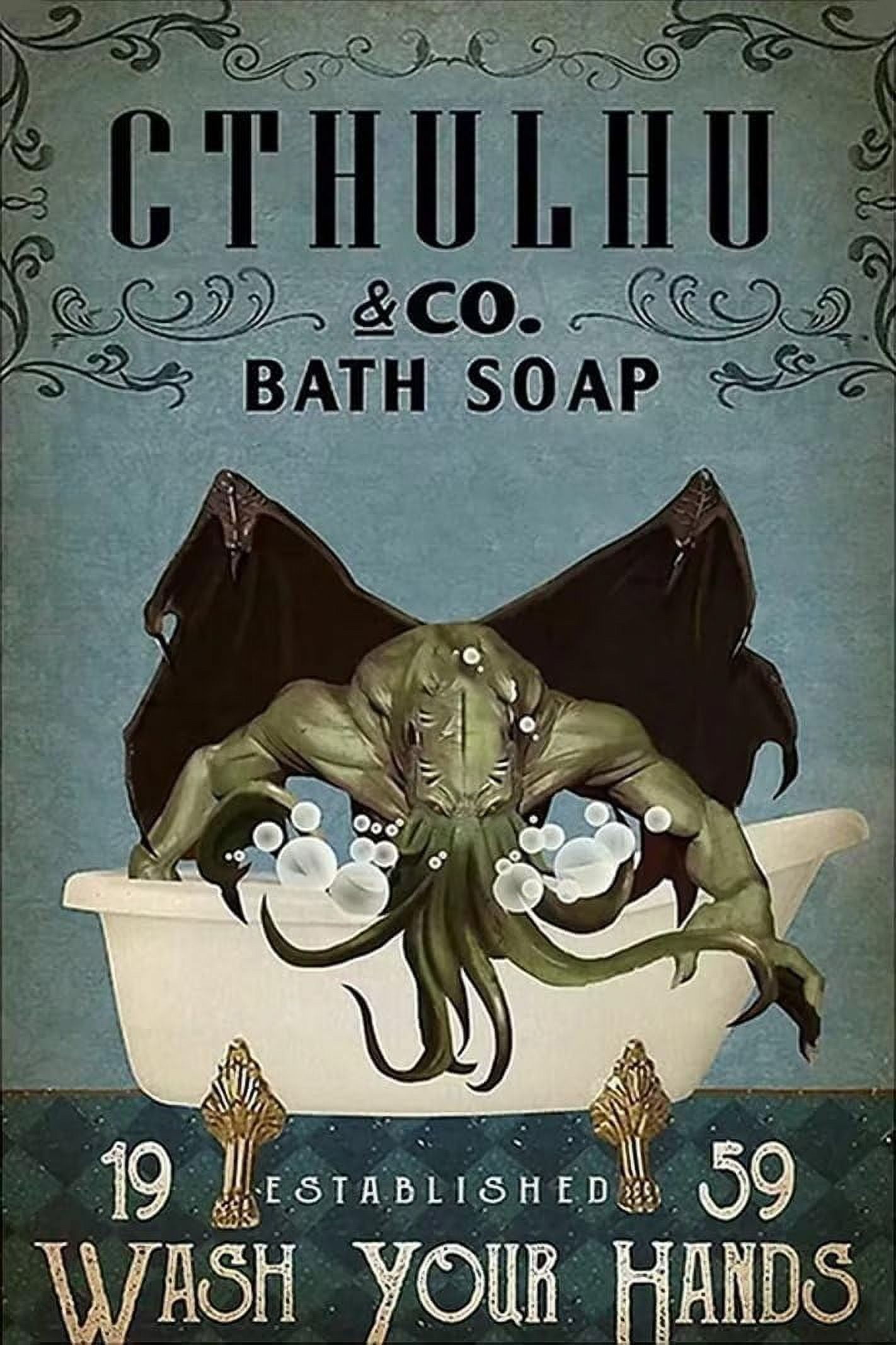 Funny Bathroom Octopus Jigsaw Puzzles 70 Piece For Adults - Cthulhu ...