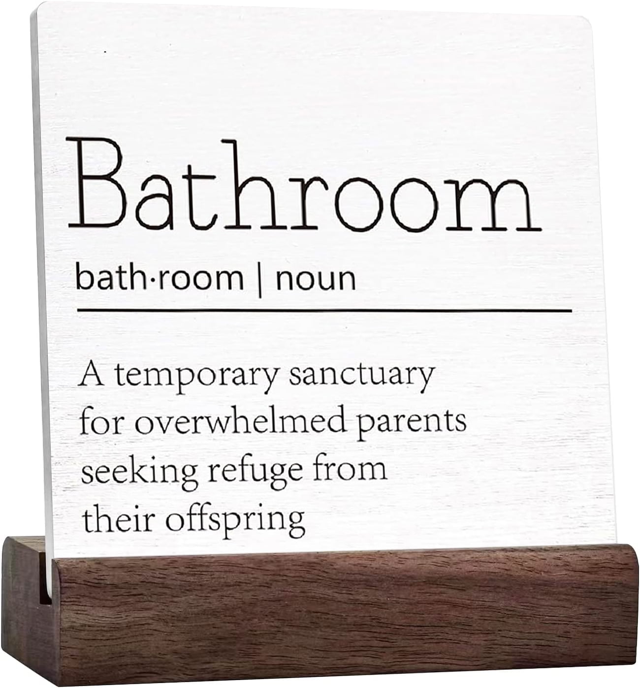 Funny Bathroom Sign Bathroom Definition Sign For Bathroom Shelf Toilet ...