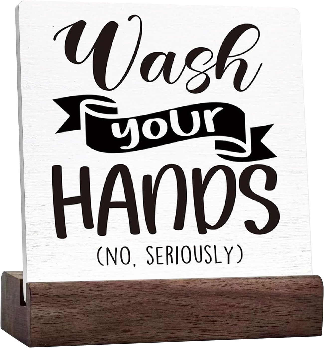 Funny Bathroom Sign Wash Your Hands Sign For Bathroom Shelf Toilet ...