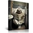Funny Bathroom Wall Art, Cute Sloth Sitting on the Toilet Reading a ...