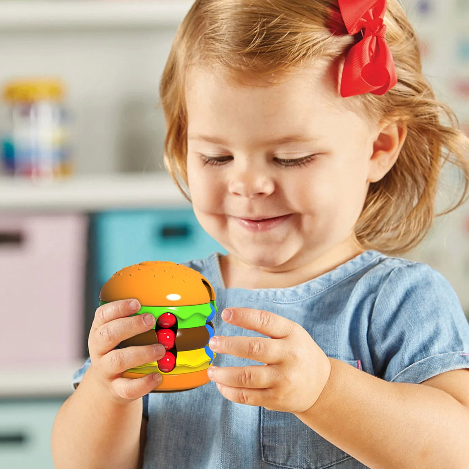 Funny Bead Puzzle Fidget Toy | Fast Food-Inspired Hamburger & Fries ...