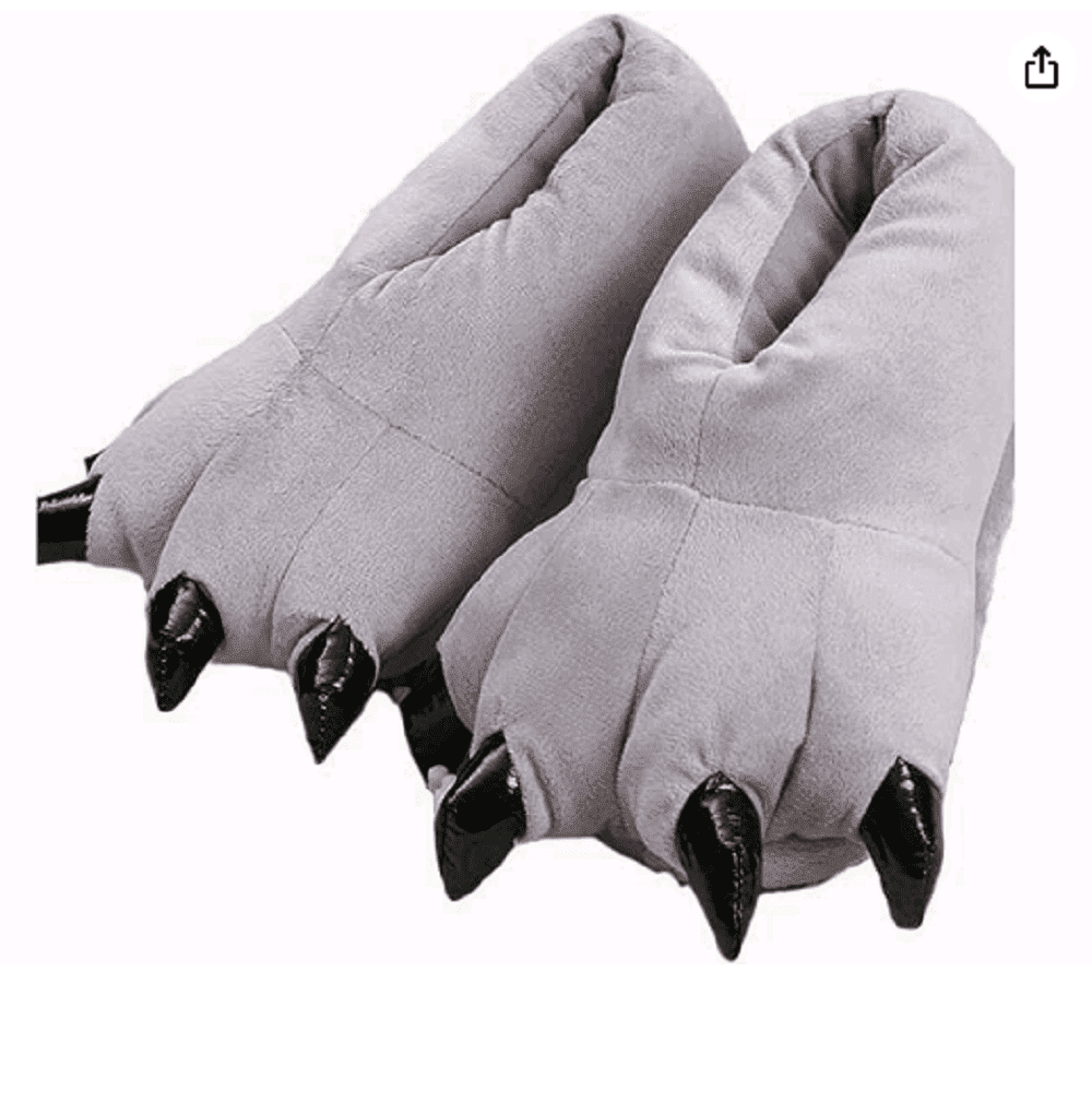 Funny Bear Paw Slippers Adult Monster Dino slippers for toddler Boys ...