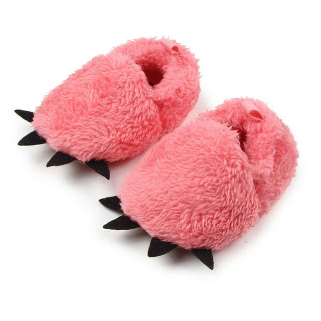 Funny Bear Paw Slippers Monster Dino Slippers for Toddler Boys Dinosaur ...