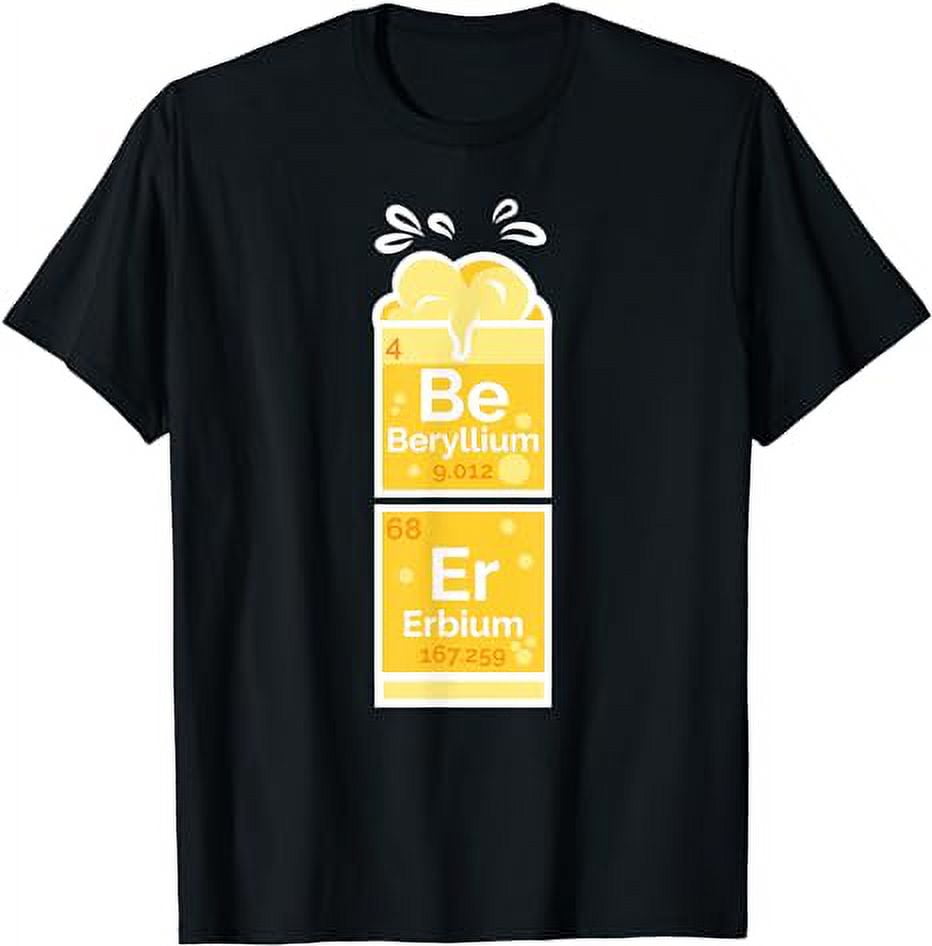 Funny Beer Periodic Table Chemistry Gift For Men And Women T-Shirt ...