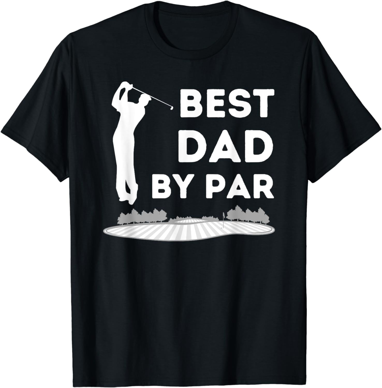 Funny Best Dad By Par Father's Day Golf Papa Grandpa T-Shirt - Walmart.com