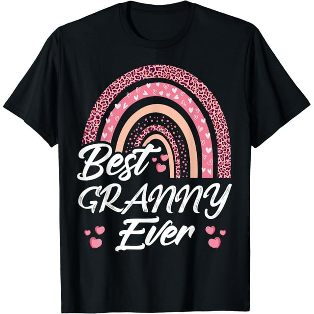 Funny Best Granny Ever Rainbow Cute Mothers Day For Women T-Shirt - Walmart.com