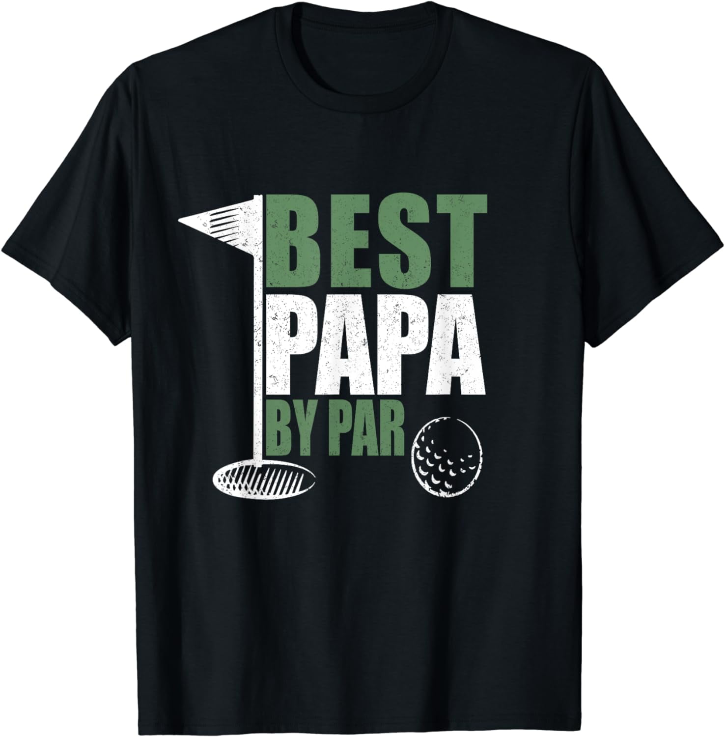 Funny Best Papa By Par Father's Day Golf Dad Grandpa Gift T-Shirt ...