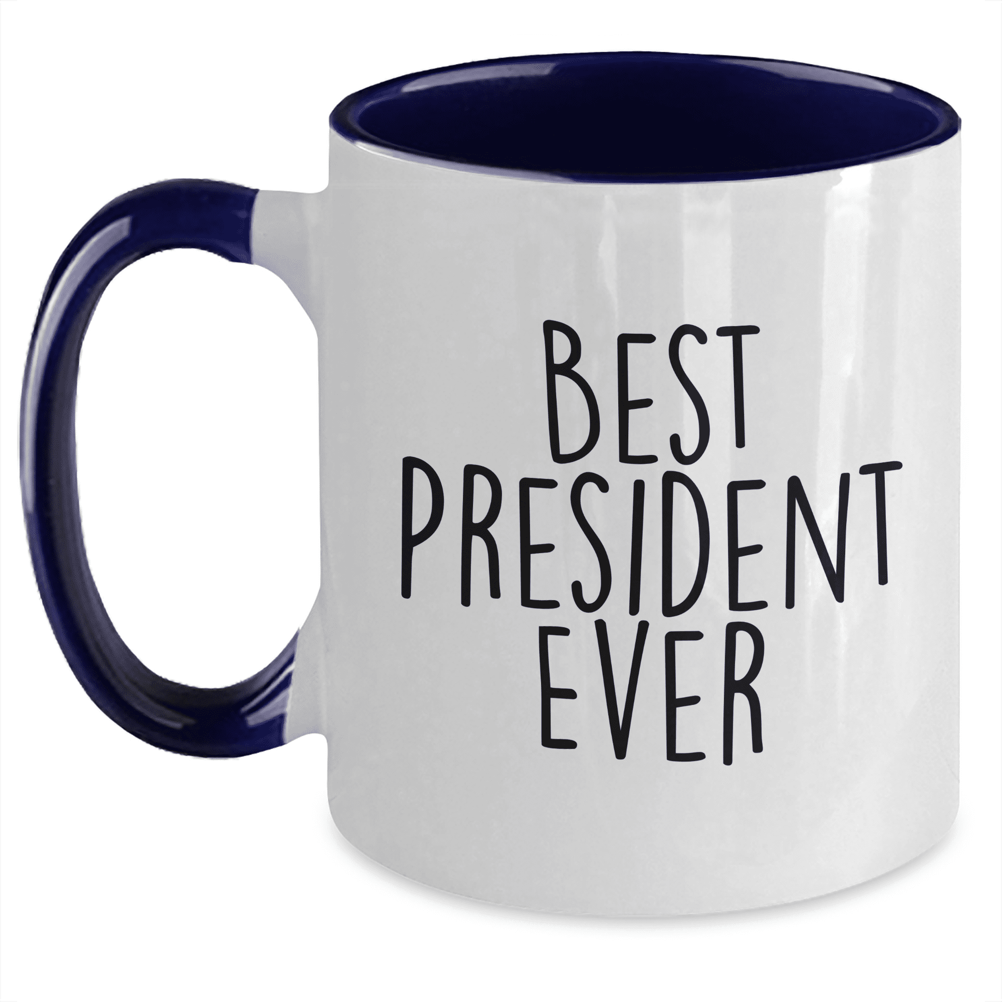 Funny Best President Ever Two-Tone Coffee Mug Gifts from Friends for ...