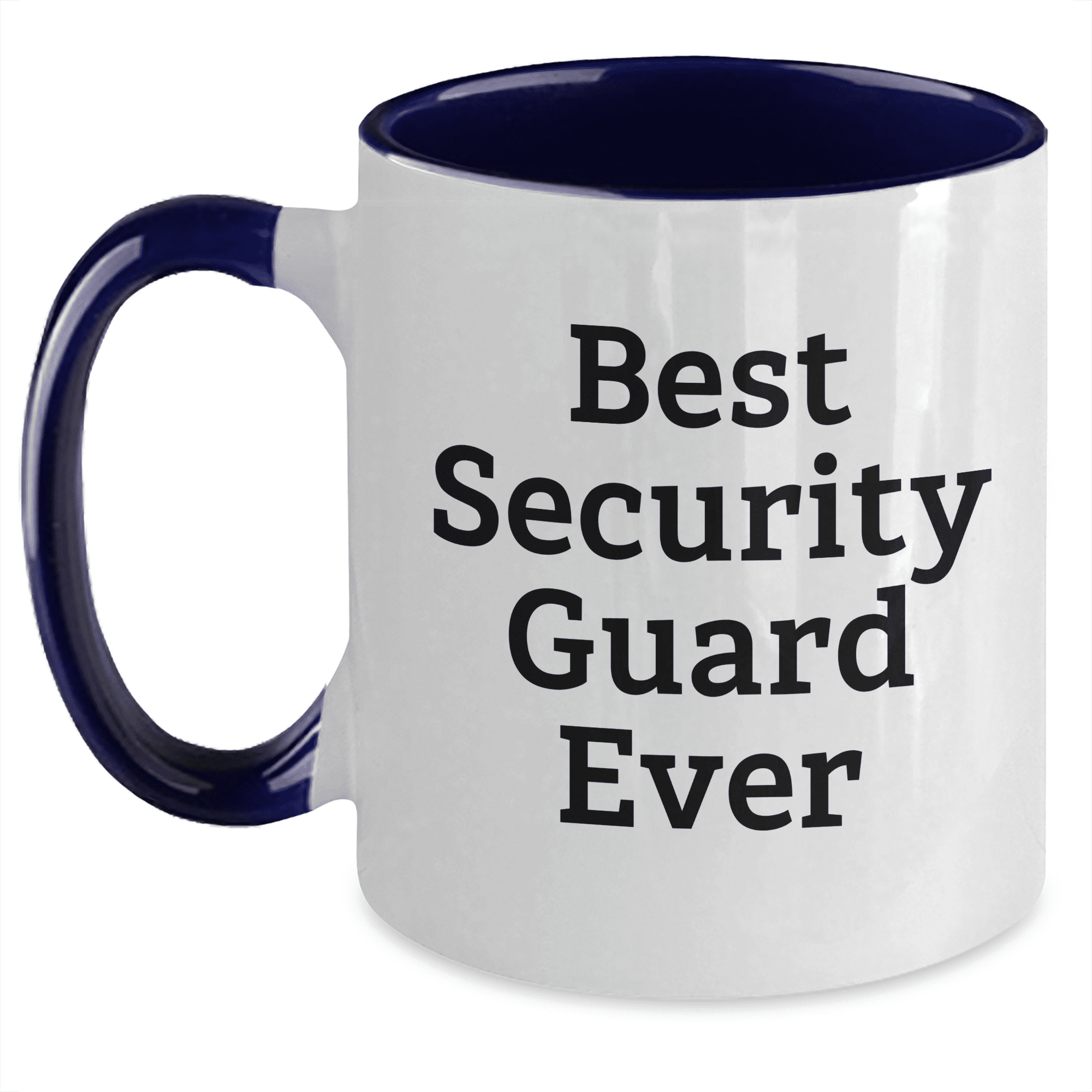 Funny Best Security Guard Ever Two Tone Coffee Mugs for Security Guard ...