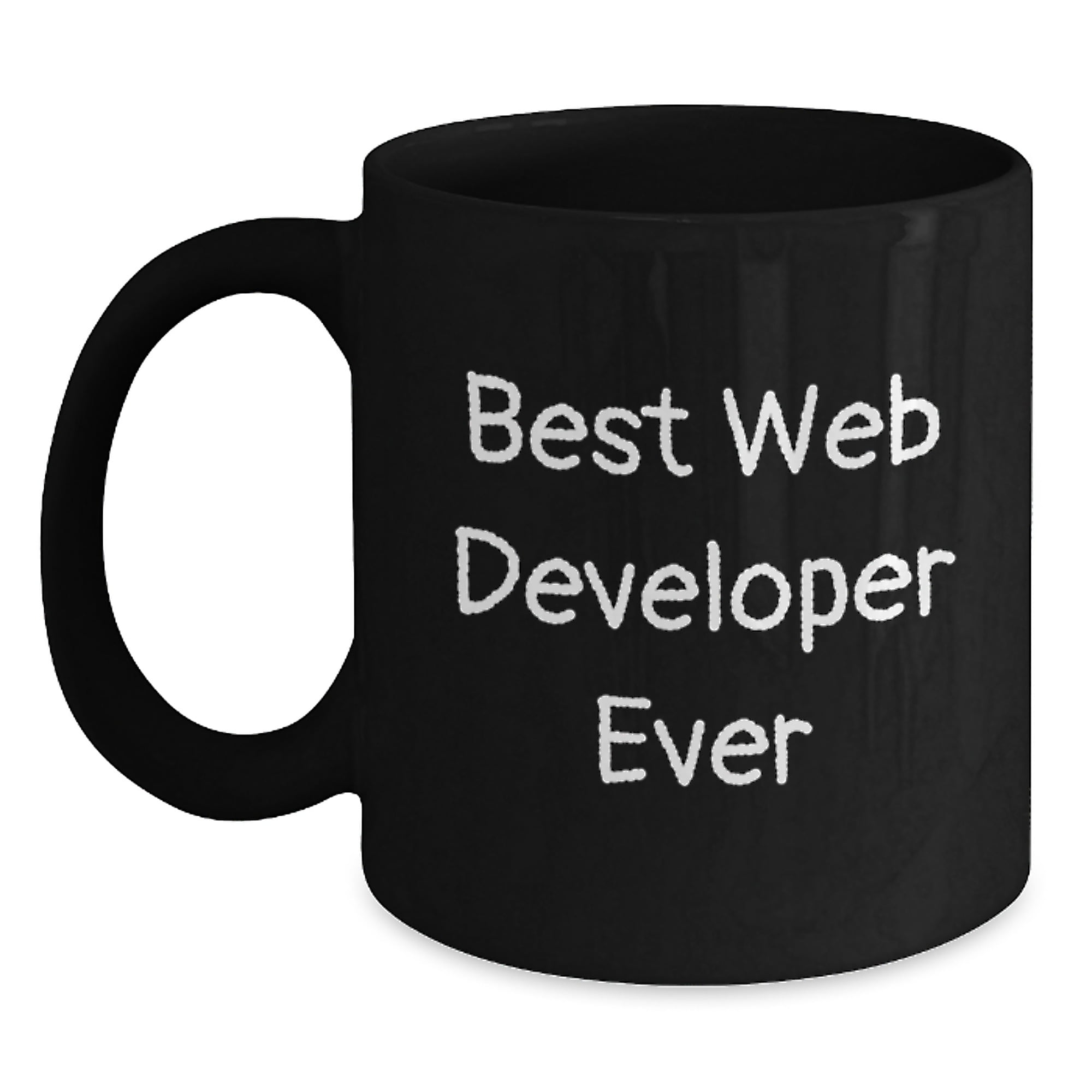 Funny 'Best Web Developer Ever' Black Coffee Mug Gifts for Web Developer Men Friends Family ...