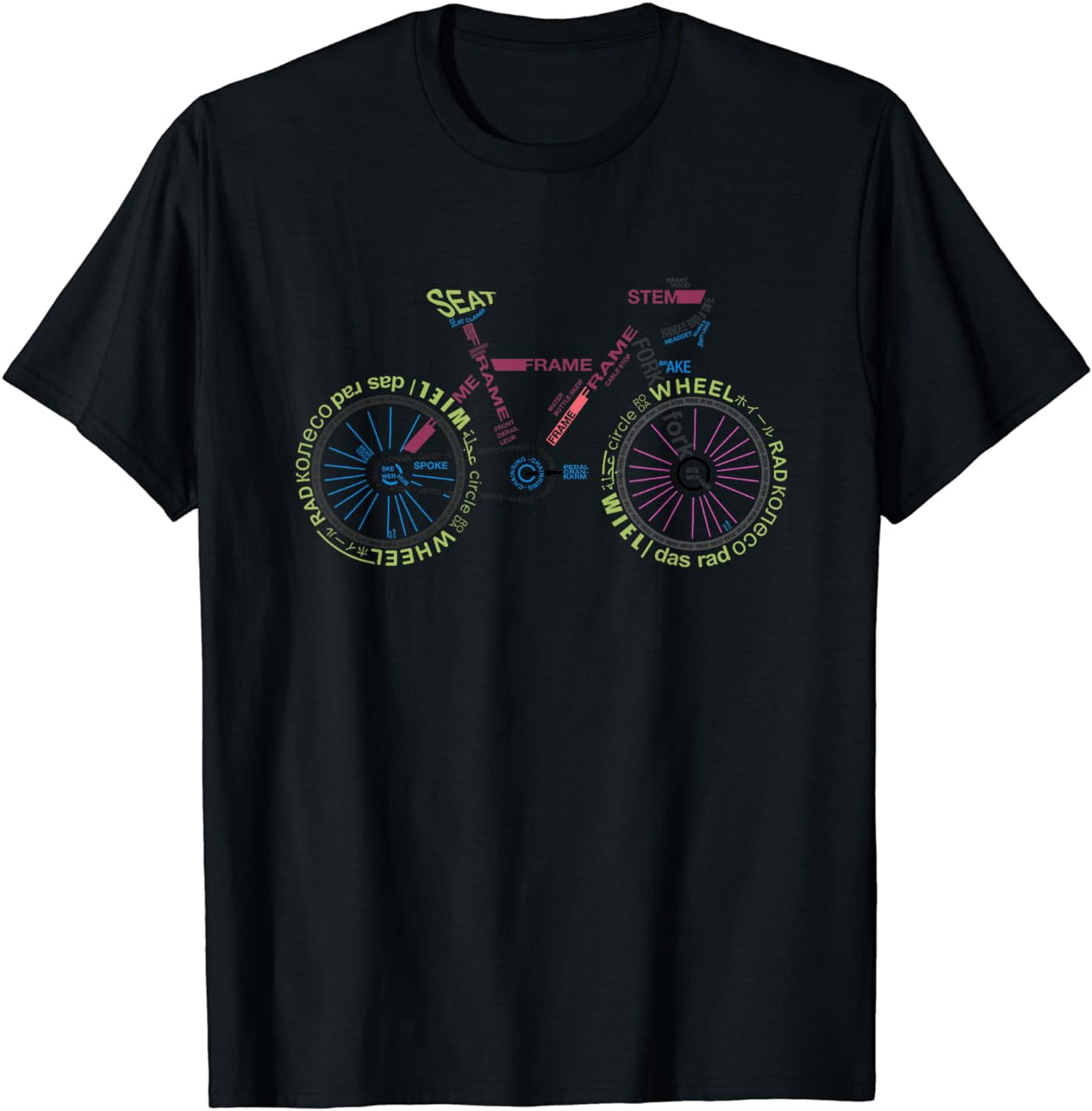 Funny Bicycle Racer Biking Gifts For Men Boys Kids Women T-Shirt ...