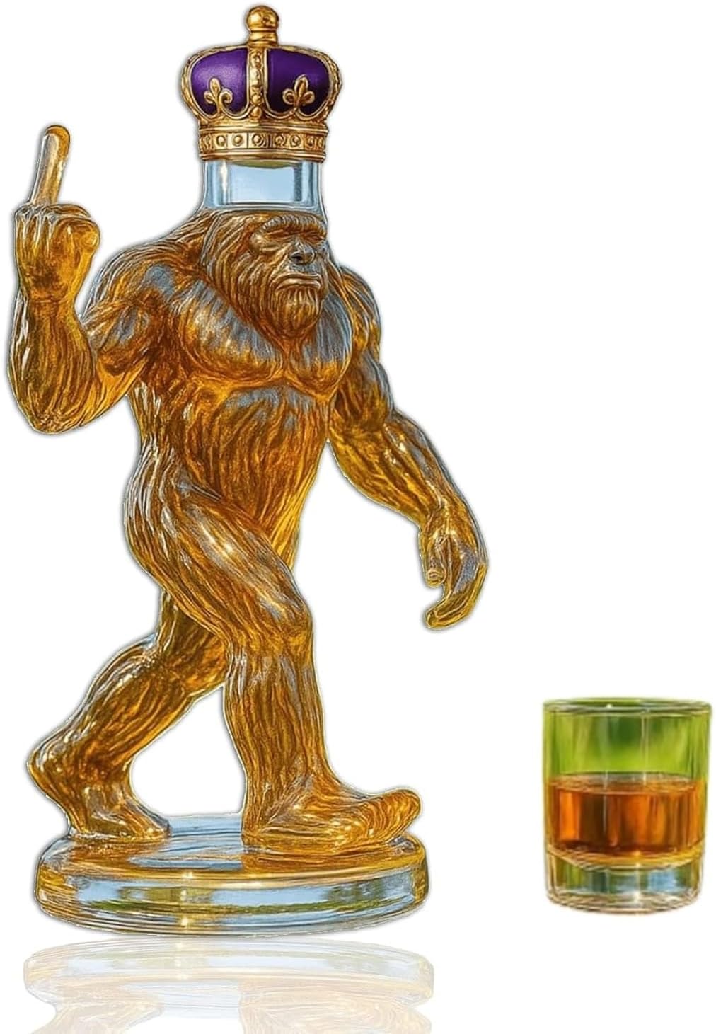 Funny Big-foot Whiskey Bottle Halloween Decorations - 3D Sculpted Big ...