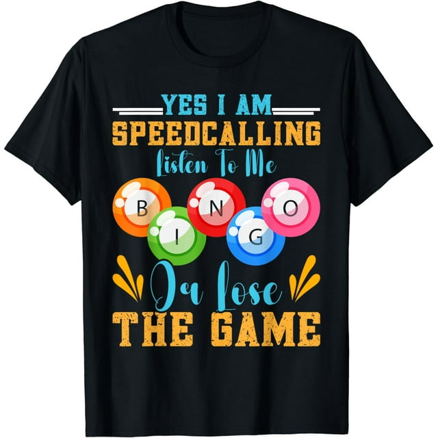 Funny Bingo Caller for Men Bingo Caller Design T-Shirt - Walmart.com