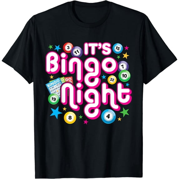 Funny Bingo Night Balls Game for Unisex Short Sleeve Graphic T-Shirt ...