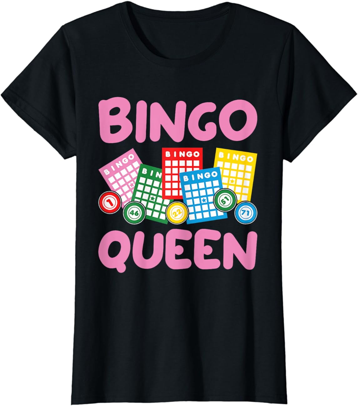 Funny Bingo Player Bingo Queen T-Shirt - Walmart.com