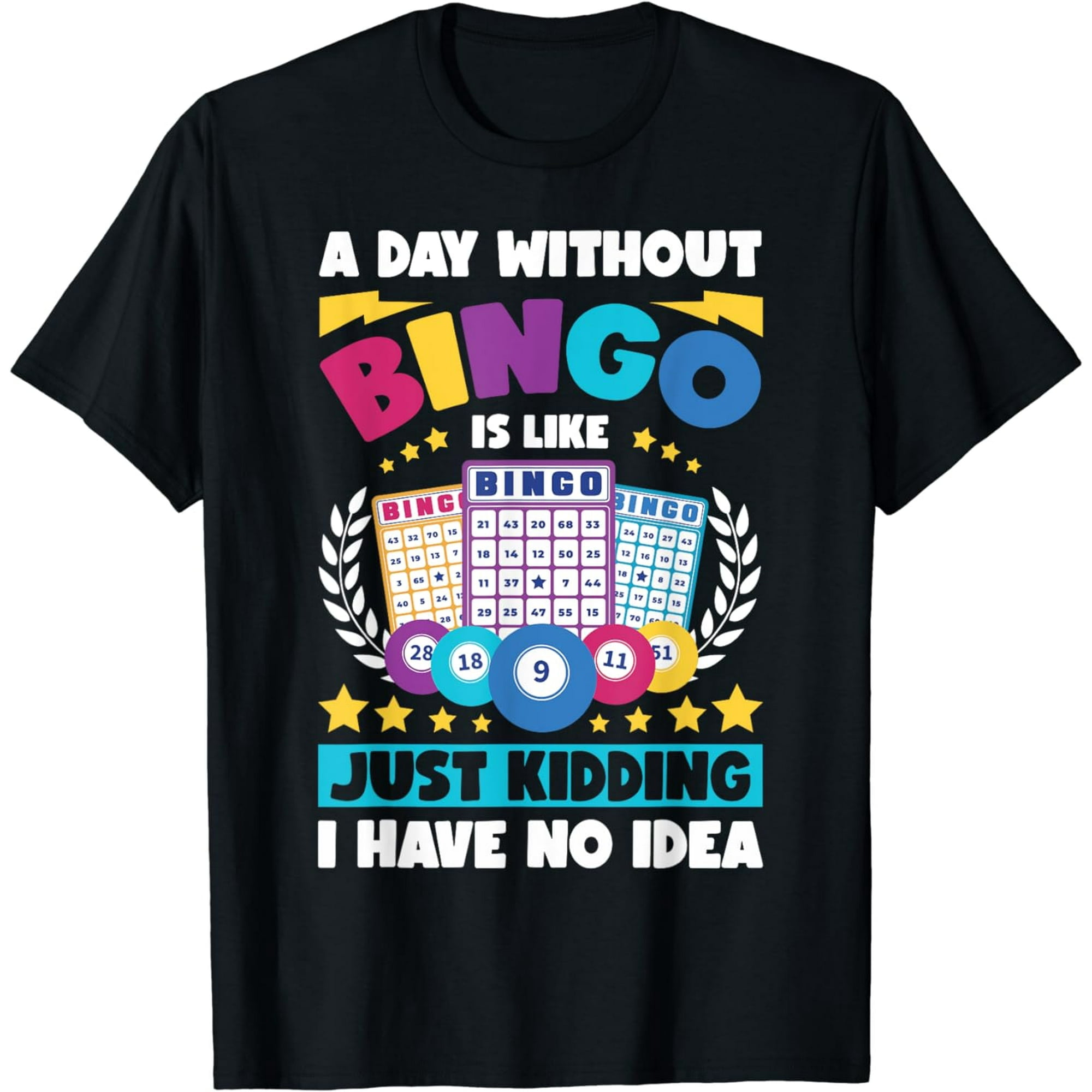 Funny Bingo Player Lover Gift Game Night Casual Graphic Short Sleeve T ...