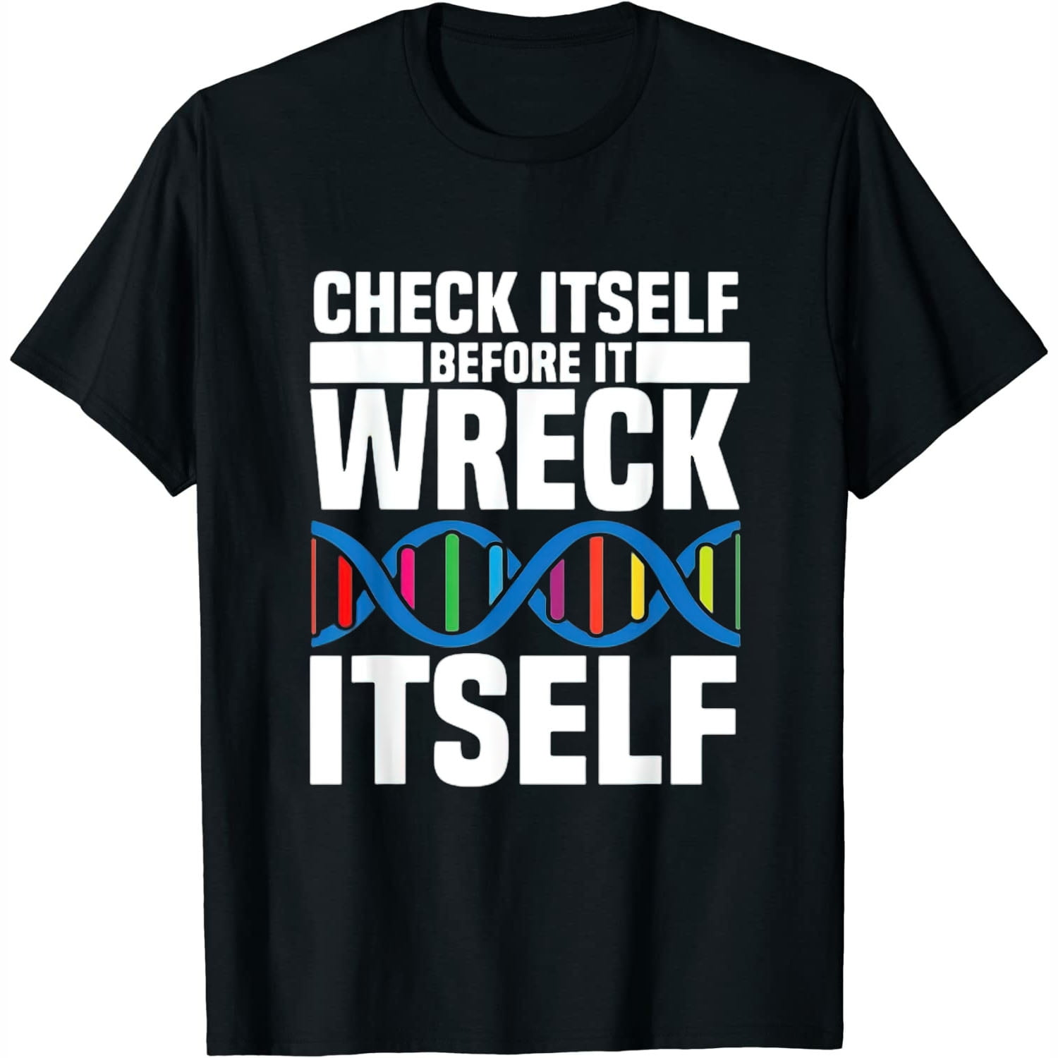 Funny Biology Outfit for a DNA Genetics Lover Womens T-Shirt Black L ...