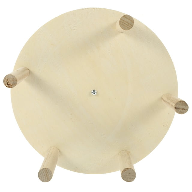 Funny Bird Perch Stand Parrot Perch Wheel Toy Wooden Bird Wheel Stand ...