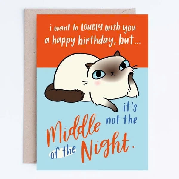 Funny Birthday Card - "I Want to LOUDLY Wish You a Happy Birthday, But ...
