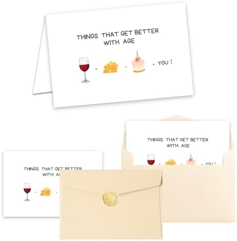 Funny Birthday Card for Men & Women -Things Get Better With Age ...
