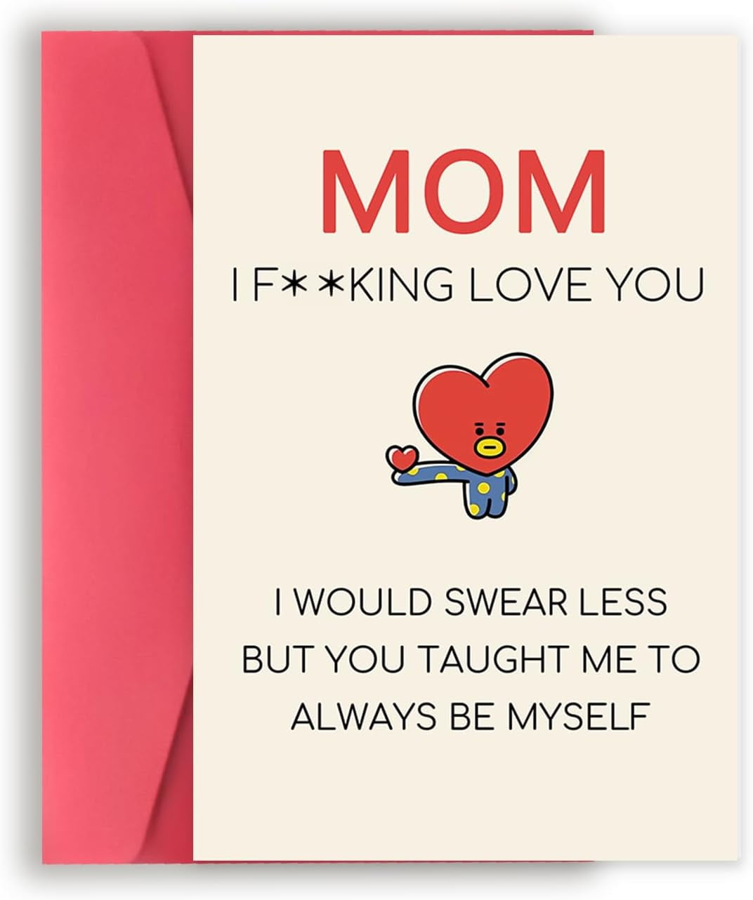 Funny Birthday Card for Mom Grandma, Happy Mother Birthday Card Gift ...