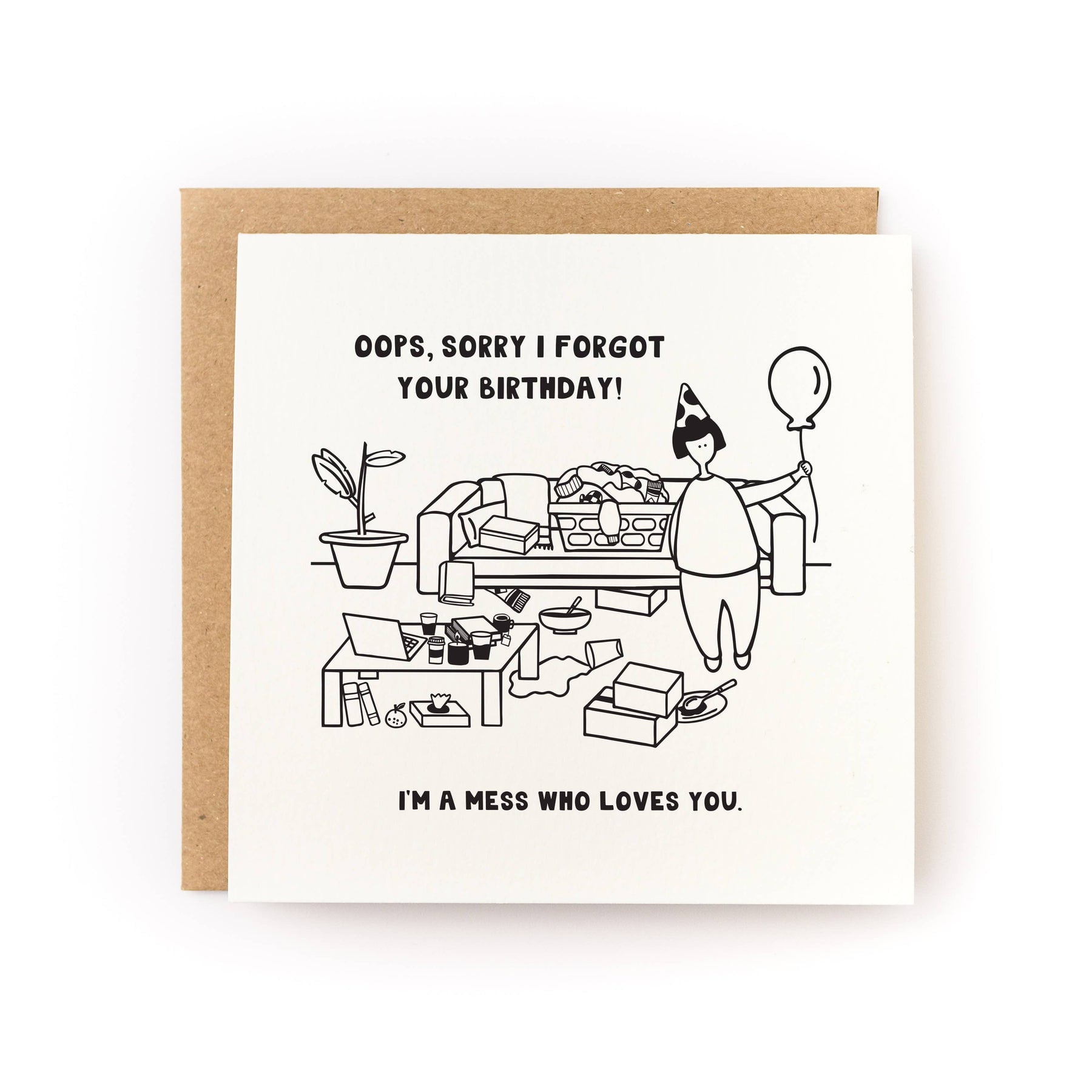 Funny Birthday Card – "Oops, Sorry I Forgot Your Birthday!" – Humorous ...