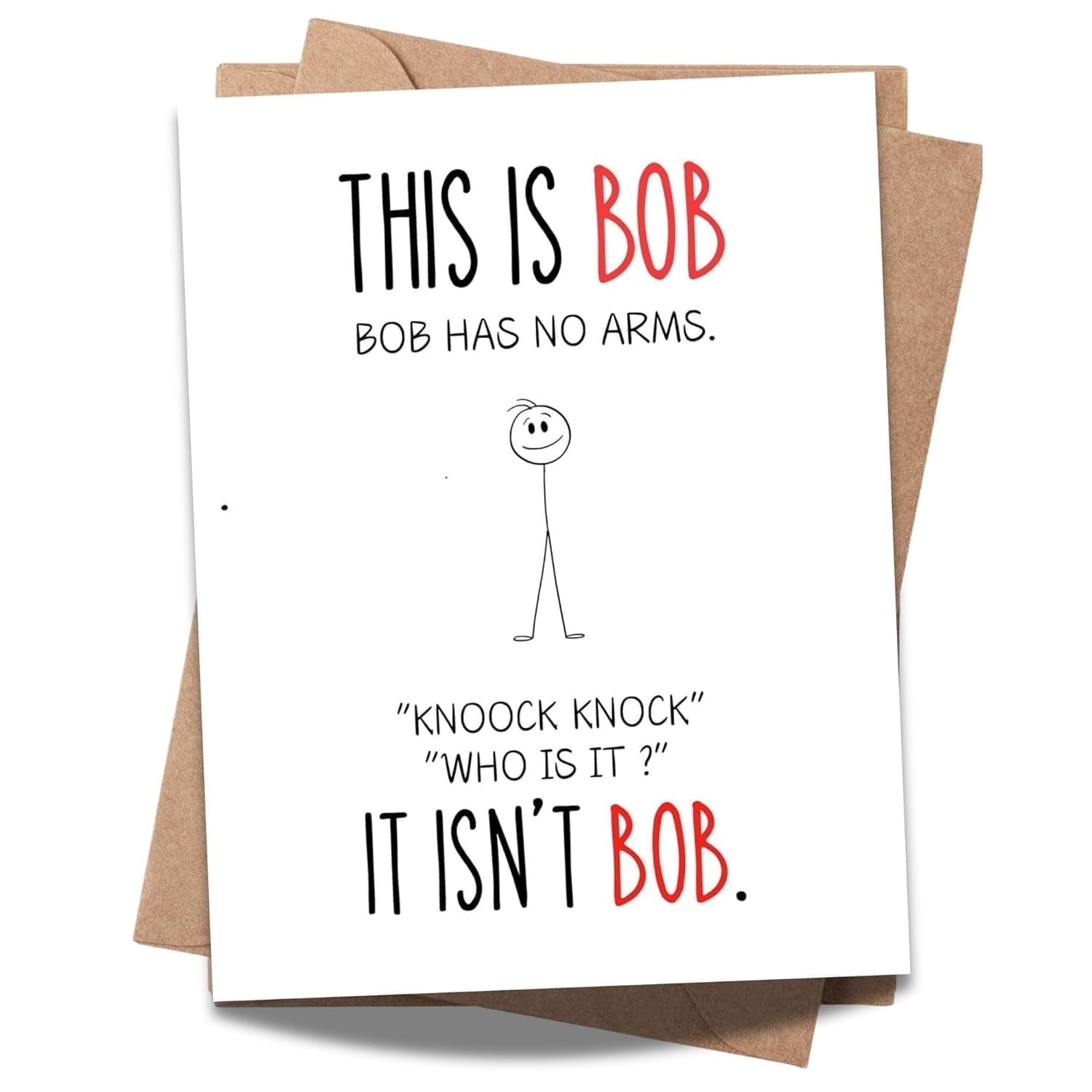 Funny Birthday Card – This Is Bob, It Isn’t Bob, Bob Has No Arms –Who ...