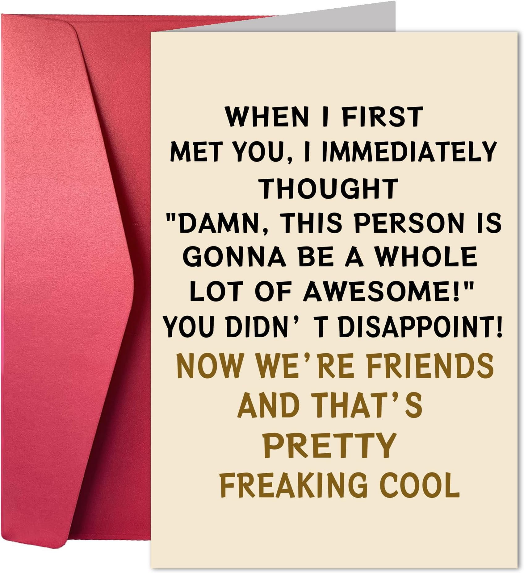 Funny Birthday Cards, Rude Friend Cards For Her/Him, Humorous Joke ...