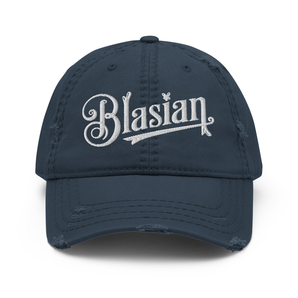 Funny Black Asian Embroidered Distressed Dad Hat, Blasian Biracial ...