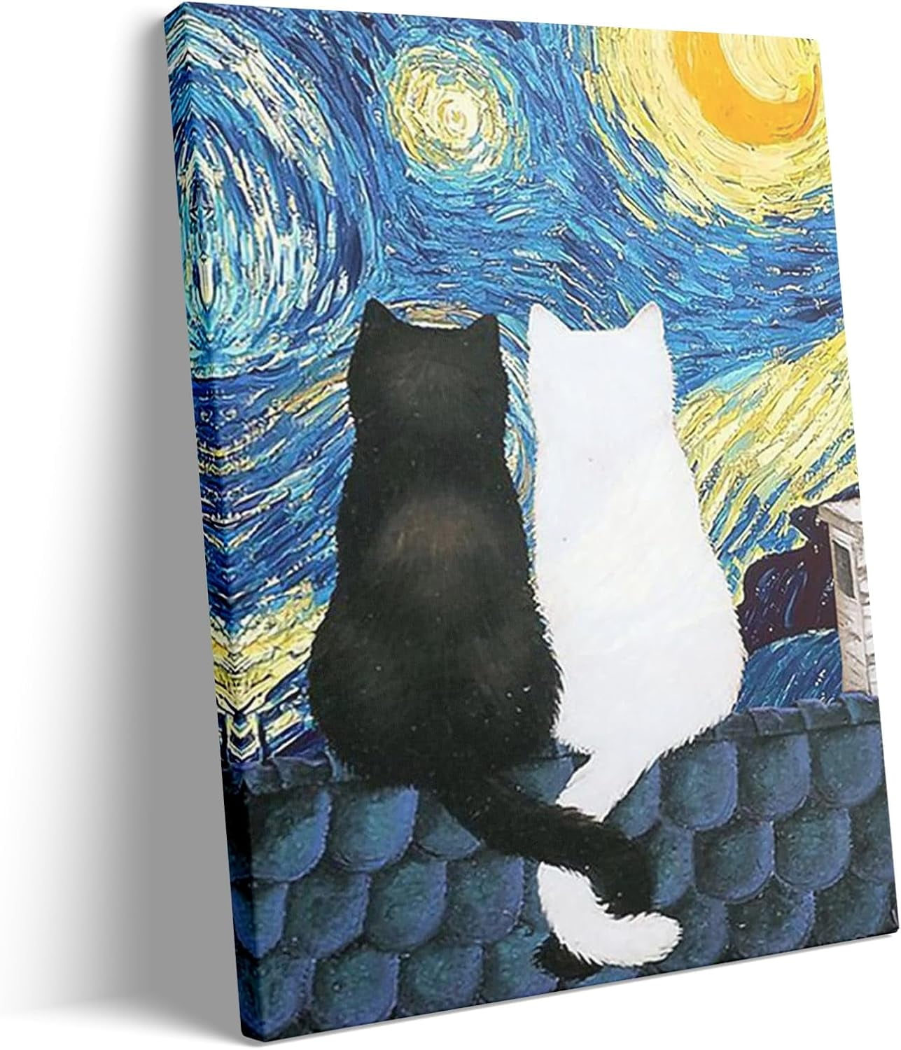 Funny Black Cat Wall Decor Cats in Famous Paintings Posters Prints ...