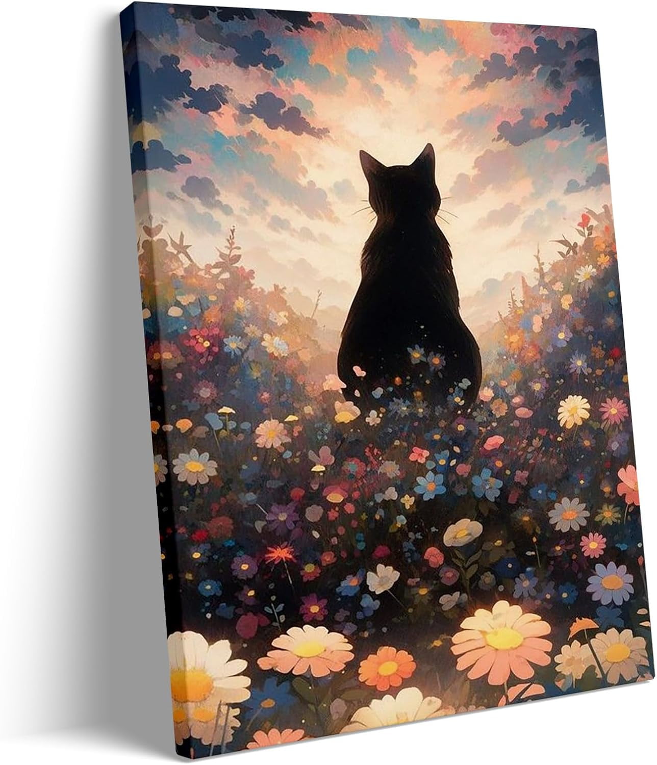 Funny Black Cat Wall Decor Cats in Famous Paintings Posters Prints ...