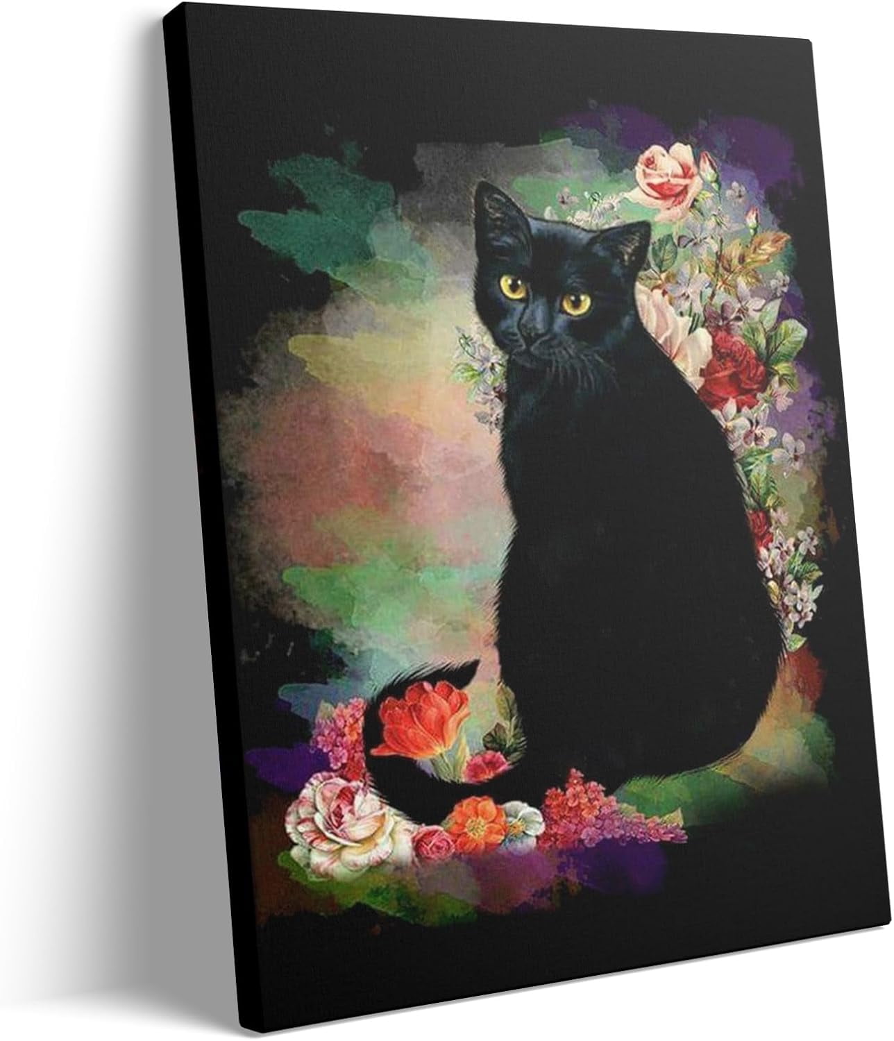 Funny Black Cat Wall Decor Cats in Famous Paintings Posters Prints ...
