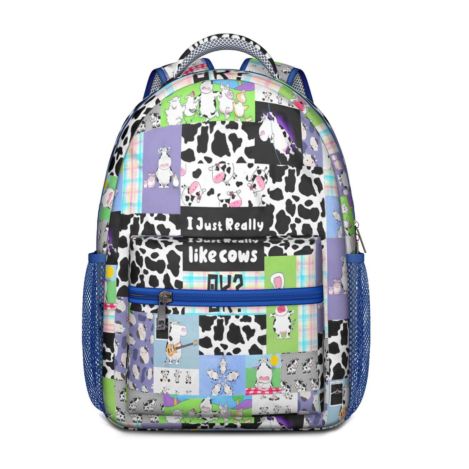 Funny Black and White Cow Pattern Backpack - Waterproof & Ergonomic ...