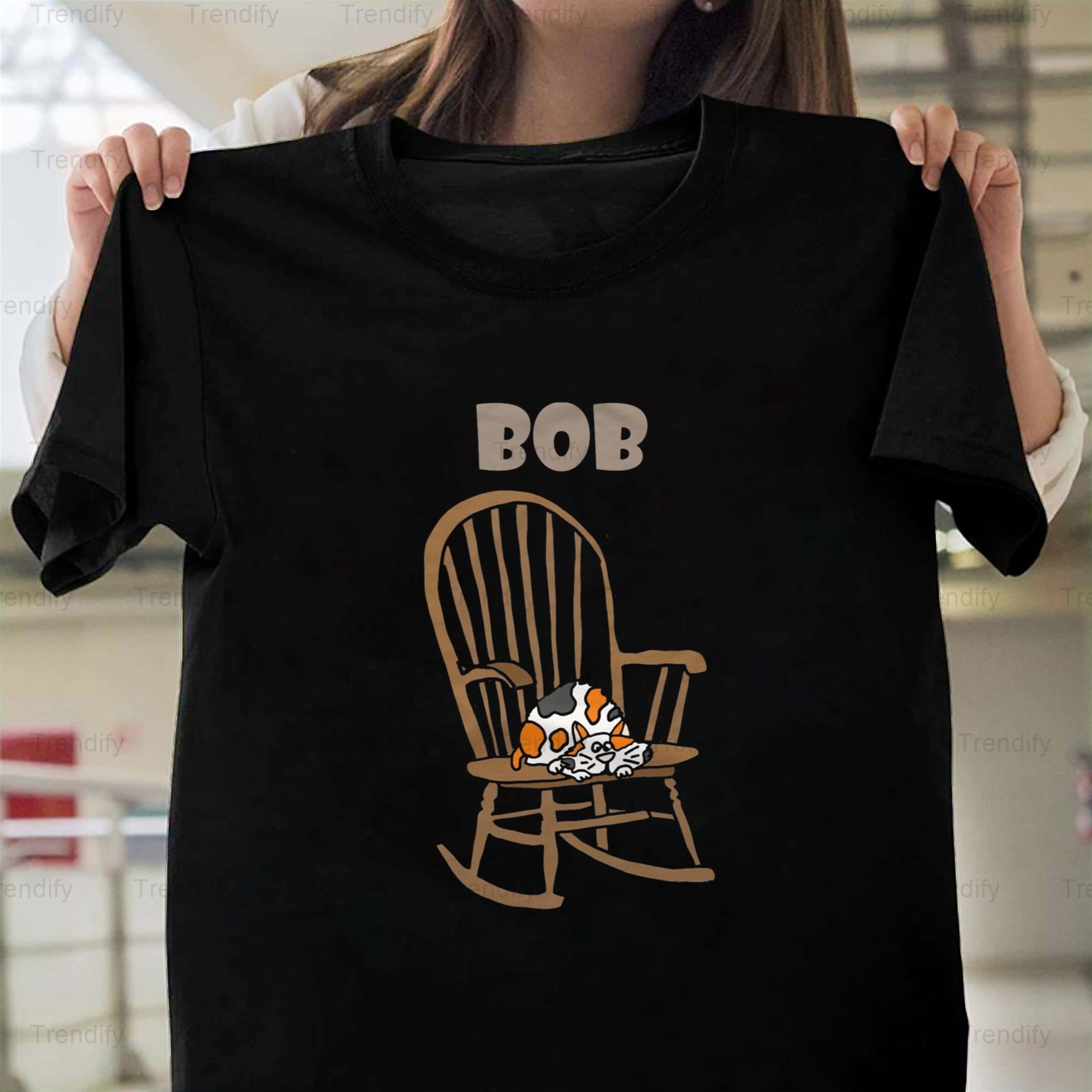 Funny Bob The Cat In Rocking Chair Cartoon Sarcastic H31202 T-Shirt ...