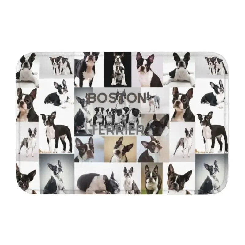 Funny Boston Terrier Dog Front Floor Door Entrance Mats Indoor Funny ...