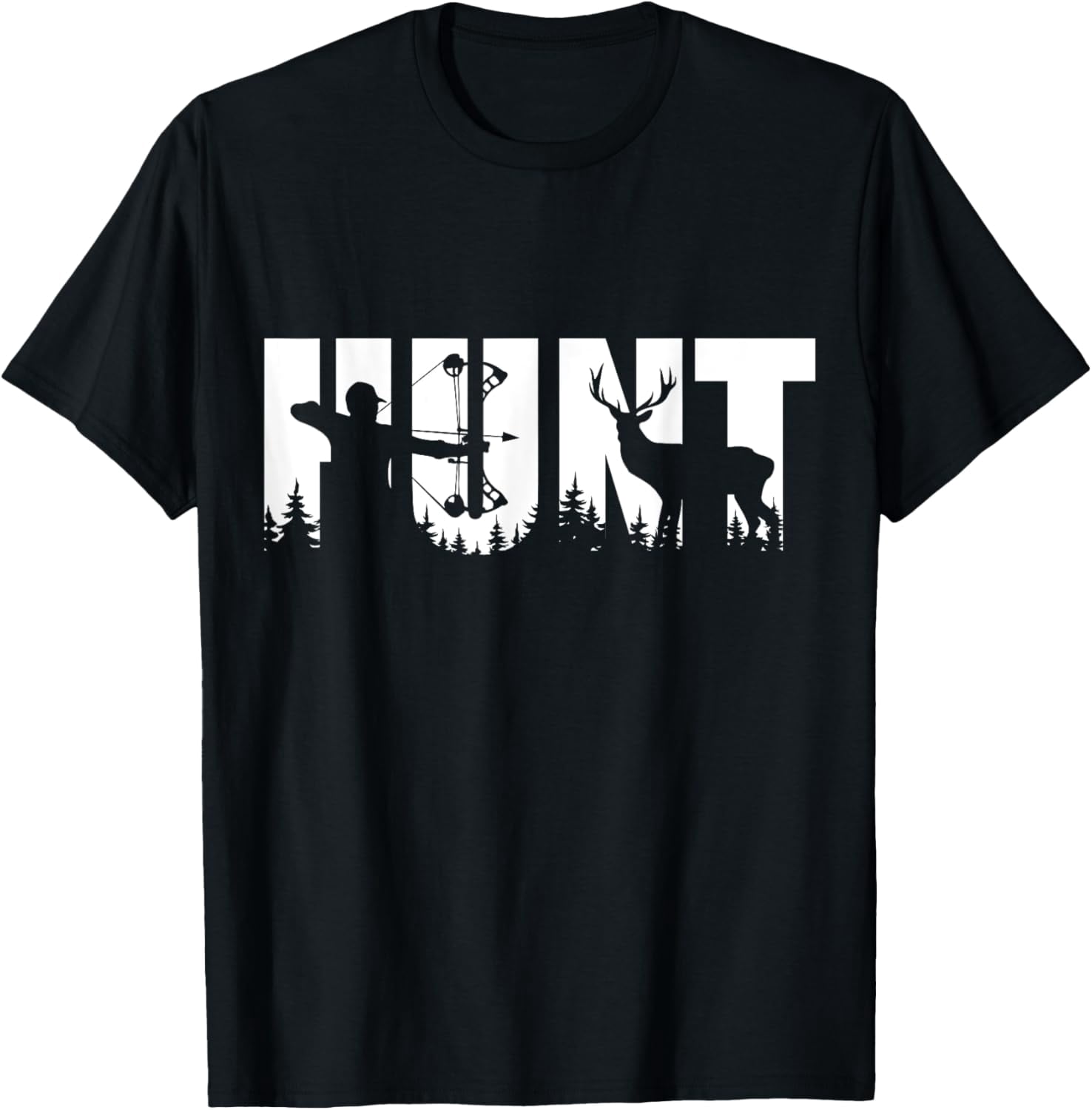 Funny Bow Hunting Deer for Hunter and Archery Hunter Hunting T-Shirt - Walmart.com