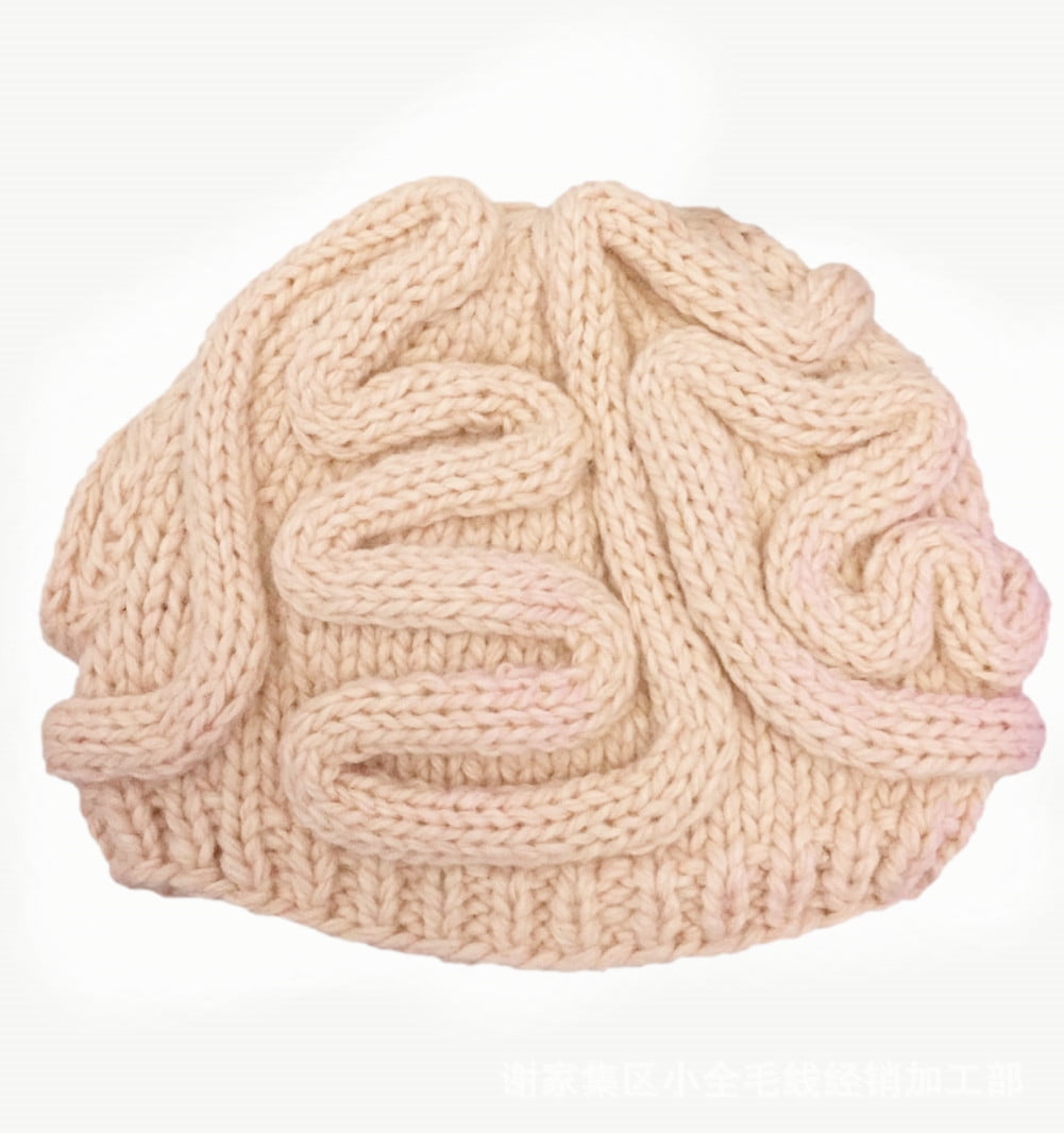 Funny Brain Beanie under $5! Yrmaups Funny Brain Knitted Hat Novelty ...